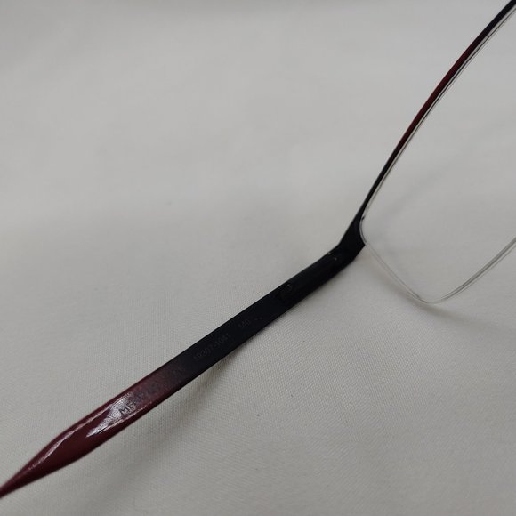 Menrad | Accessories | Menrad Eyeglass Frames Half Rim Metal Black Red ...